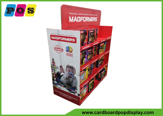 Double Sided Corrugated Pallet Display Stands For Box Packed Games PA039