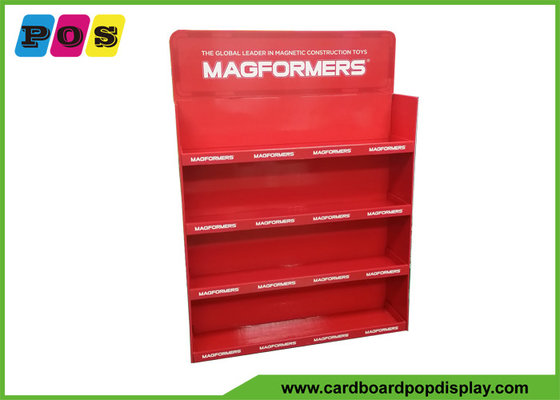 Double Sided Corrugated Pallet Display Stands For Box Packed Games PA039