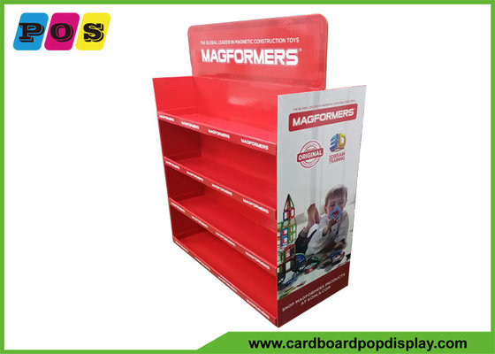 Double Sided Corrugated Pallet Display Stands For Box Packed Games PA039