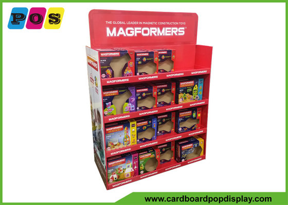 Double Sided Corrugated Pallet Display Stands For Box Packed Games PA039