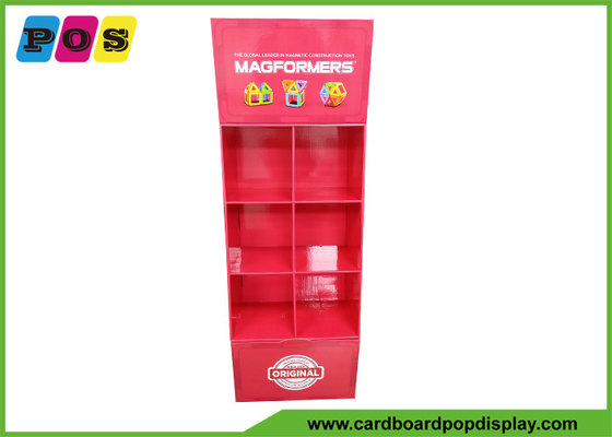 Advertising Cardboard PDQ Retail Display 6 Cells For Point Of Purchase POC043