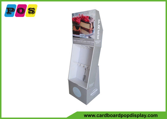 POS Cardboard Floor Power Wing Display For Free Cheesecake Server HD013
