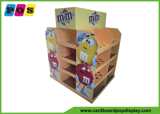 American Full Size Cardboard Pop Displays Pallet Type For M&M Candies PA038