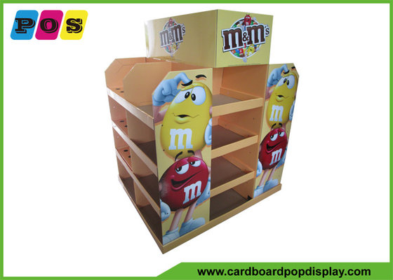 American Full Size Cardboard Pop Displays Pallet Type For M&M Candies PA038