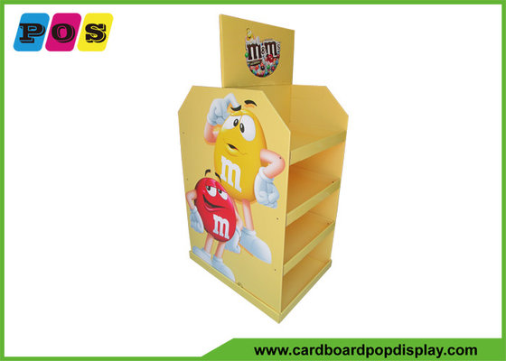 CMYK Full Color Cardboard Floor Displays Trade Show Stand For Candies PA018