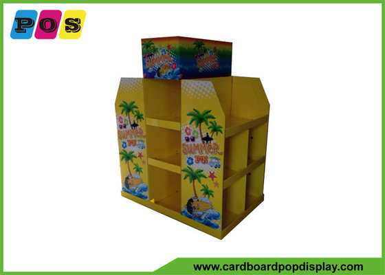 Supermarket Promotion Retail Pallet Displays , Cardboard Display Stands For Beach Sand Toys PA019