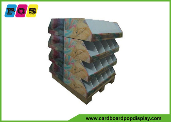 Retail Case Stacker Cardboard Pallet Trays , Cardboard Floor Displays For Knitting Wool PA024