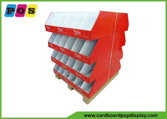 Retail Case Stacker Cardboard Pallet Trays , Cardboard Floor Displays For Knitting Wool PA024