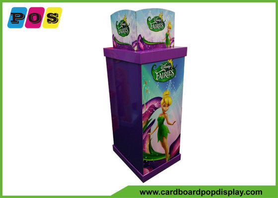 Purple Full Color Printing Cardboard Floor Displays FSDU For Fairy Toys Items FL203
