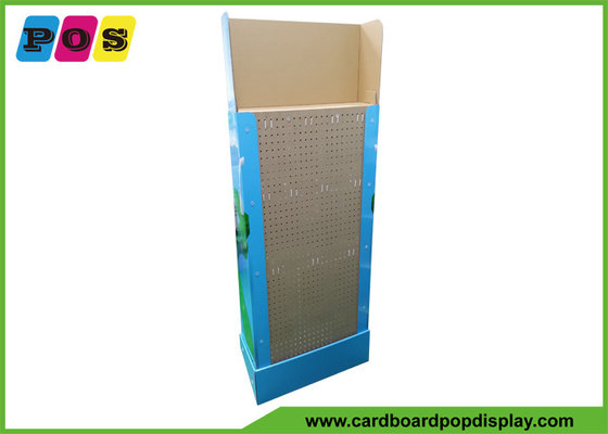 MDF Peg Board Cardboard Pop Displays Floor Standing For Flexible Power Strip HD070