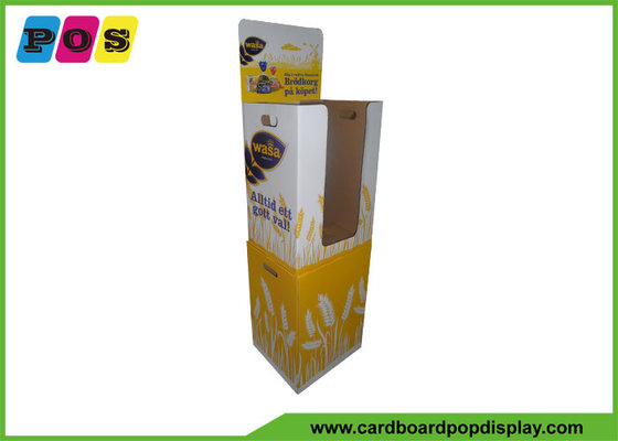 POP Bread Corrugated Dump Bin Display Flat Packed With Bottom Storage Box DB020