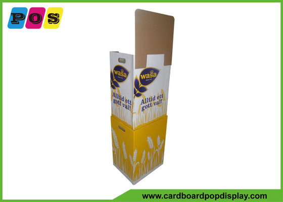 POP Bread Corrugated Dump Bin Display Flat Packed With Bottom Storage Box DB020