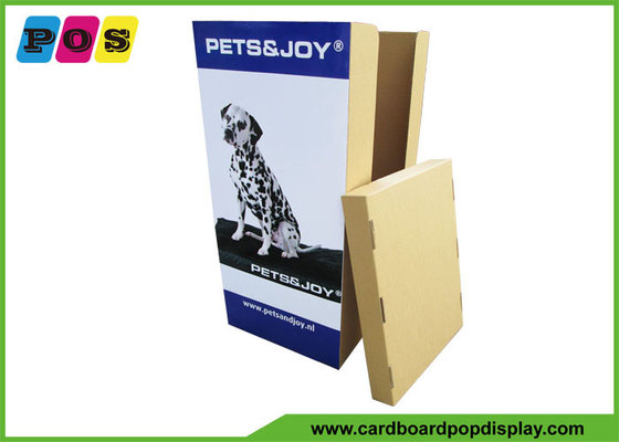 Easy Assembly Dump Bin Display , Corrugated Retail Display Bins For Dog Beds / Dog Mats DB025