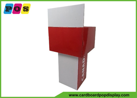 Eco Friendly Cardboard Dump Bins For Retail , Free Standing POP Retail Display Bins DB030