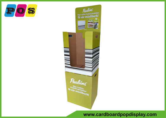 Retail Product Corrugated Dump Bin Display CMYK Color Floor Standing DB042
