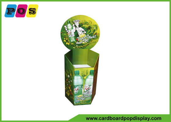 Hexagon Customized Corrugated Dump Bin Display For Bulk Items Promotion DB006