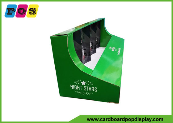 Green Printing Cardboard Pop Displays CDU For Night Stars Lights CDU083