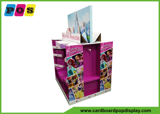 Point Of Sales Cardboard Display Shelves , Four Sided Corrugated Display Stand For Princess Dress PA043