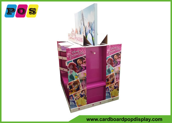 Point Of Sales Cardboard Display Shelves , Four Sided Corrugated Display Stand For Princess Dress PA043