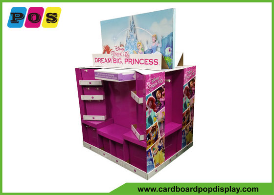 Point Of Sales Cardboard Display Shelves , Four Sided Corrugated Display Stand For Princess Dress PA043
