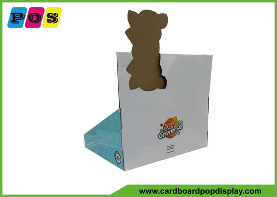 Corrugated POS Countertop Cardboard Display Retail Box For Toys Promotion CDU082