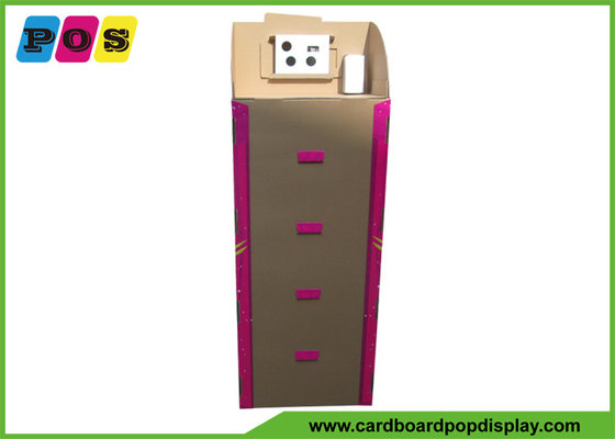 Four Shelves Retail Cardboard Pop Displays For Plush Toys Promtion FL036