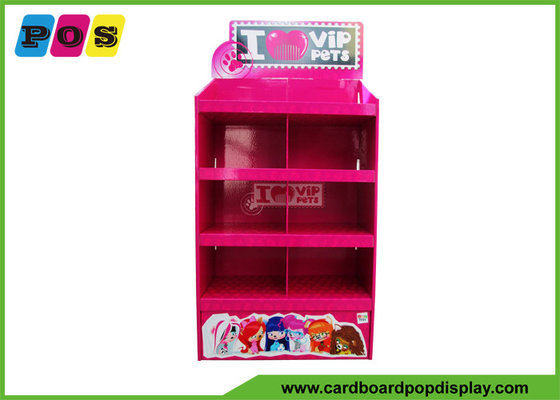 Eye Catching Printing Cardboard Display Stands Point Of Purchase For Plush Toys Promtion FL028