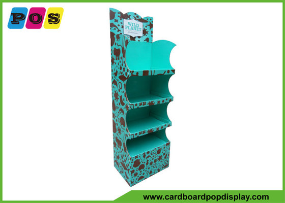Free Standing FSDU Cardboard Display Stands Unit For Wild Planet Toys FL048