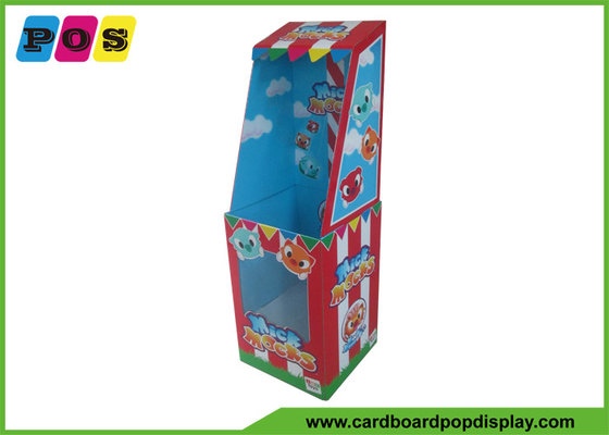 Point Of Purchase Dolls Cardboard Retail Display Stands With PVC Windows FL086