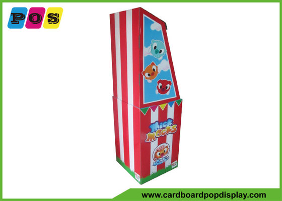 Point Of Purchase Dolls Cardboard Retail Display Stands With PVC Windows FL086