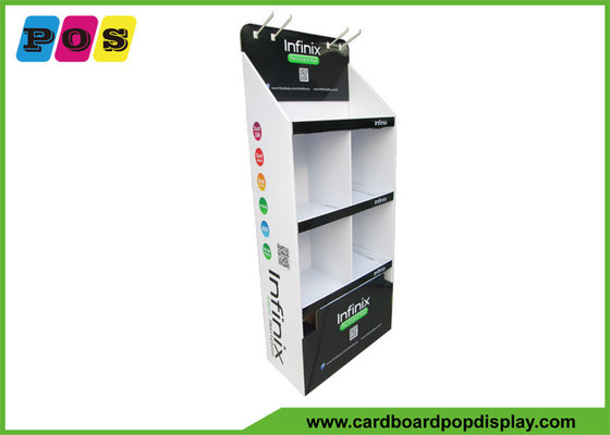 Corrugated Point Of Sales Cardboard Display Stands For Infinix Mobile Accessories FL083