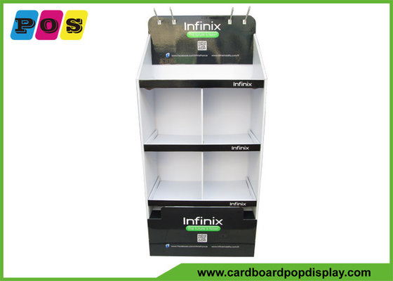 Corrugated Point Of Sales Cardboard Display Stands For Infinix Mobile Accessories FL083