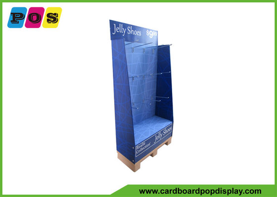 Retail Store Hook Hanging Cardboard Peg Display Corrugated Display Stand For Shoes