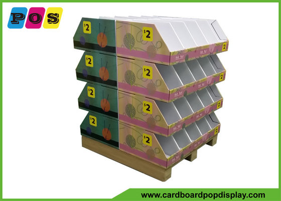 Knitting Wool Promotion Cardboard Pop Displays Stand with CMYK color printing