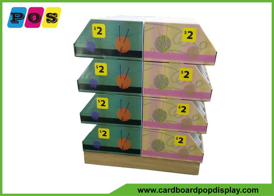 Knitting Wool Promotion Cardboard Pop Displays Stand with CMYK color printing