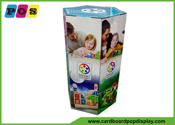 Corrugated Cardboard Four Shelf Display Stable For Games and Puzzles FL210