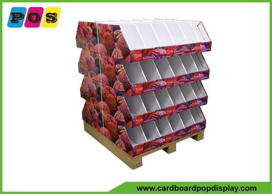 Retail 2 Side Pallet Paperboard PDQ Display For Promotion PA044