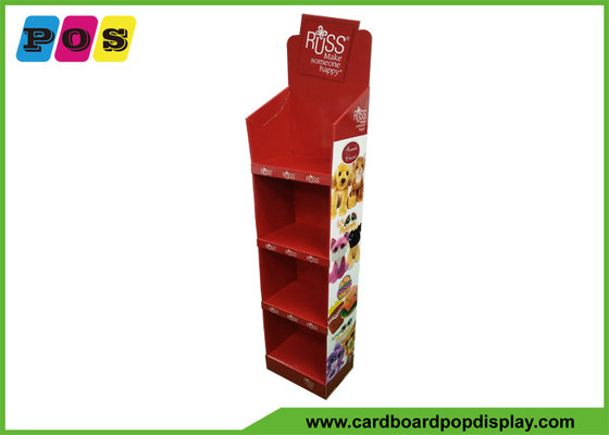 Custom Made Paperboard Four Trays Toys Floor Shipper Display Shelf FL209