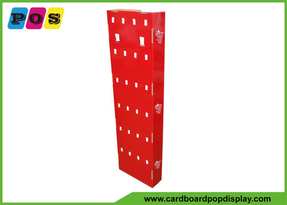 Retail Stores Sidecap Corrugated Display Shipper With 24 Pieces Pegs For Keychains