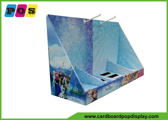 Pop Corrugated Counter Display Box With Hooks for Retail CDU091