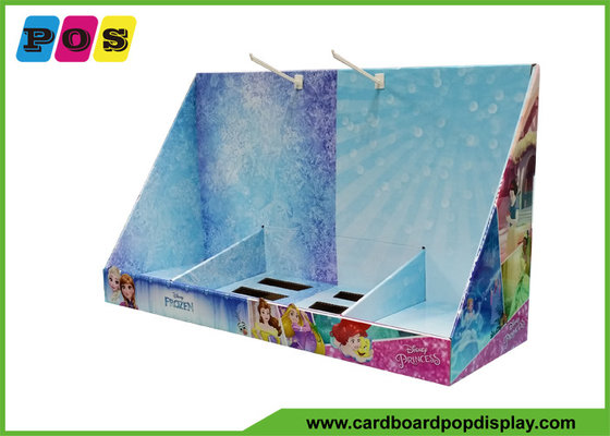 Pop Corrugated Counter Display Box With Hooks for Retail CDU091