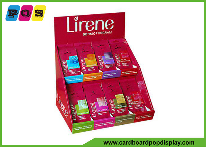 Two Tiers Retail POP Counter Displays , Counter Top Display Boxes For Cosmetic CDU004