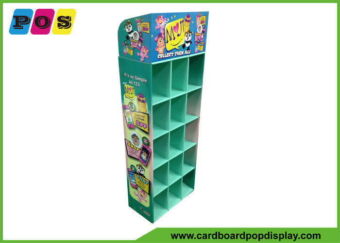 Retail Hanging Power Wing Display , 15 Pockets Cardboard Display Stands For Emoji Package SK024