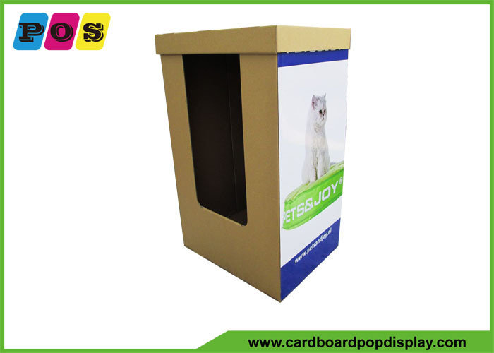Easy Assembly Dump Bin Display , Corrugated Retail Display Bins For Dog Beds / Dog Mats DB025