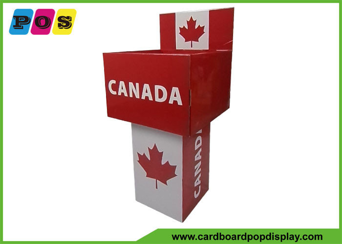 Eco Friendly Cardboard Dump Bins For Retail , Free Standing POP Retail Display Bins DB030