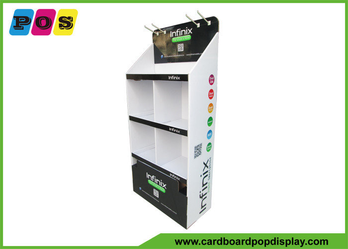 Corrugated Point Of Sales Cardboard Display Stands For Infinix Mobile Accessories FL083