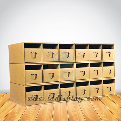 China Printed Paper Furniture Cardboard Display Stand for Table Promotion with Glossy Lamination supplier