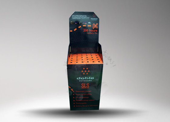 China Customized Logo Bump Proof Corrugated Cardboard Dump Bins with Holes for LEDS supplier