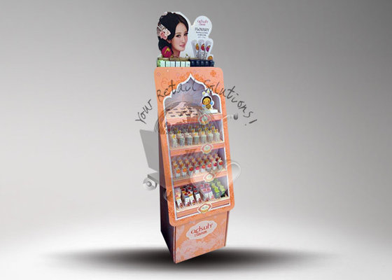 China Corrugated Paper Cardboard Advertising Displays / Cleaning Facial Cleanser Display supplier