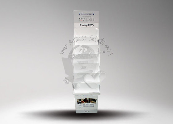 China Ladder - shaped DVDs Cardboard Floor Shelf Display supplier